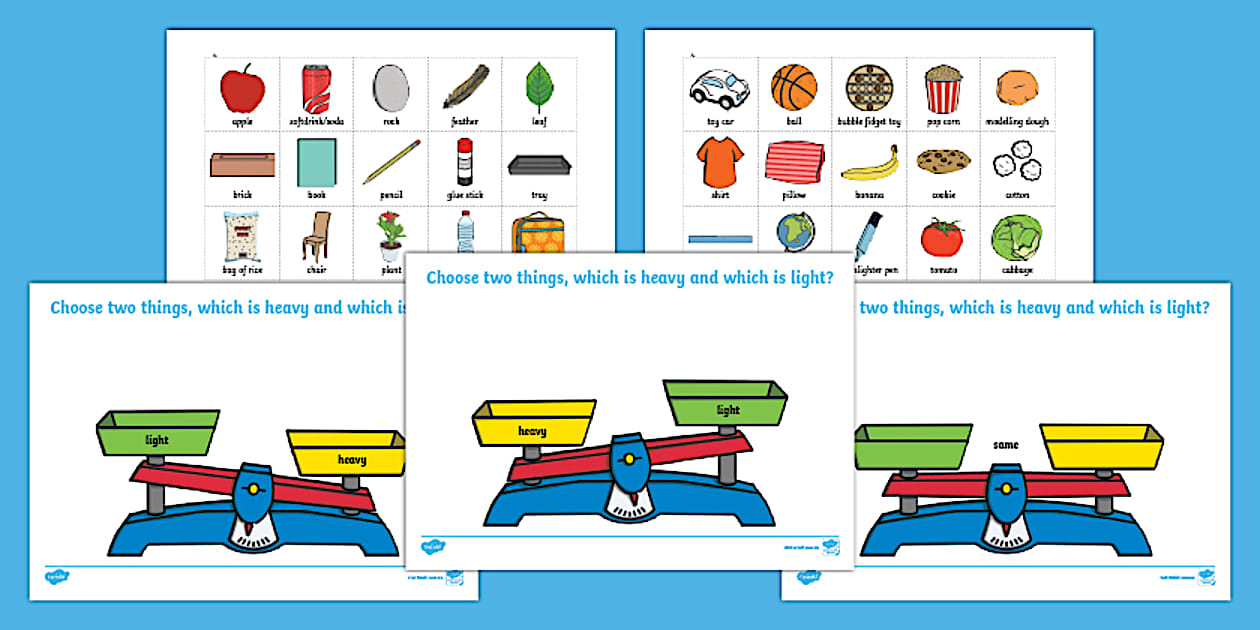 Comparing Mass Activity (teacher made) - Twinkl