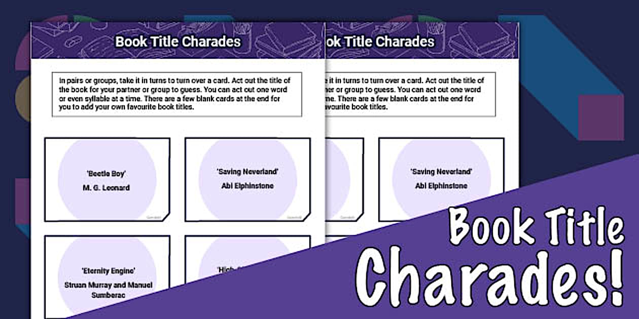 Book Title Charades