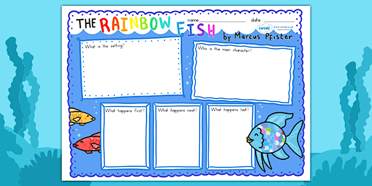 Book Review Writing Frames to Support Teaching on The Rainbow Fish
