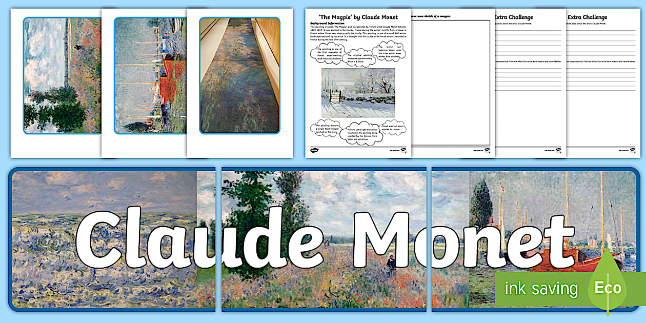 CFE Second Level Claude Monet Resource Pack (teacher made)