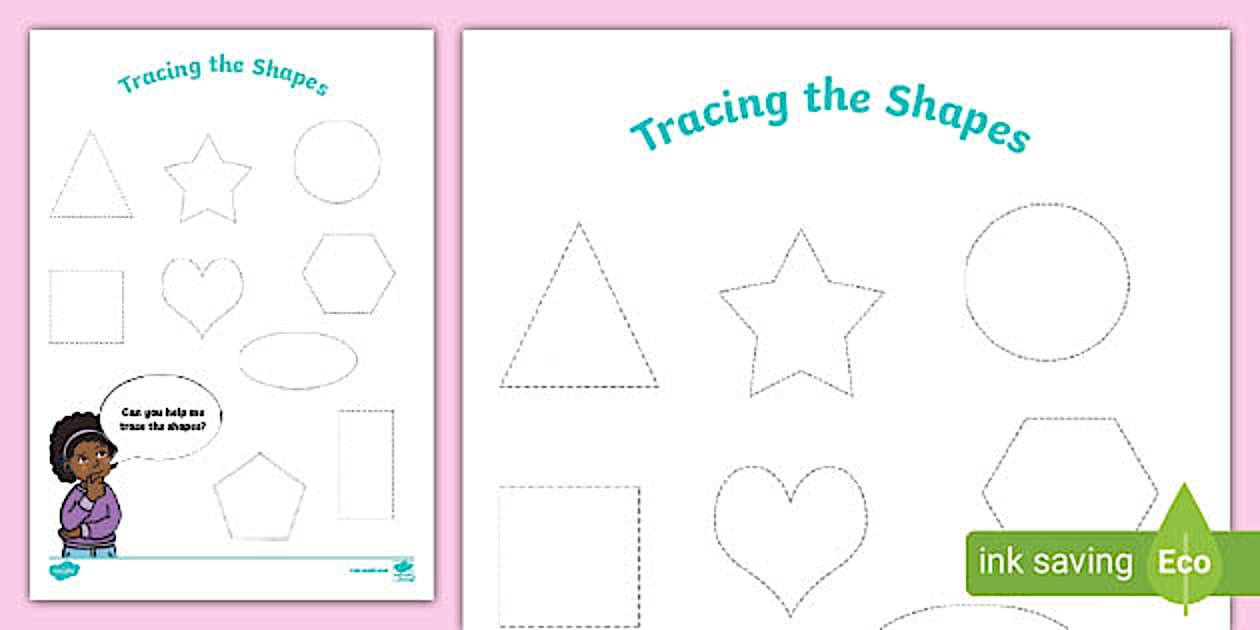 Editable Tracing Shapes Activity (Hecho por educadores)