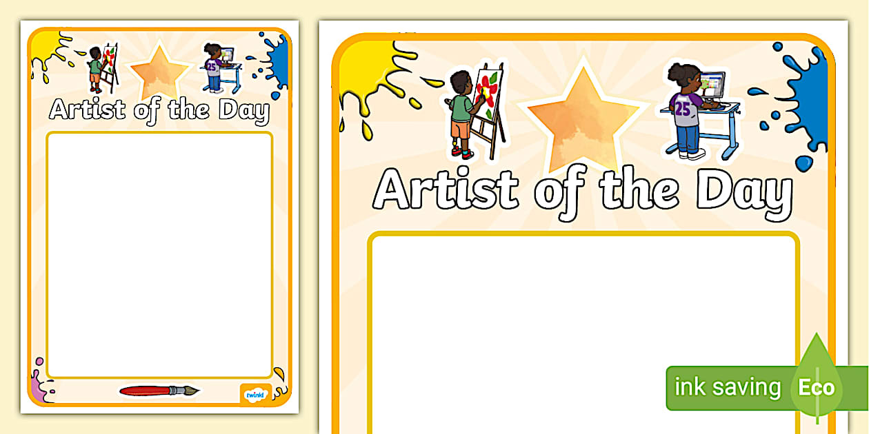 Artist of the Day Display Poster,Art,Display Poster - Twinkl