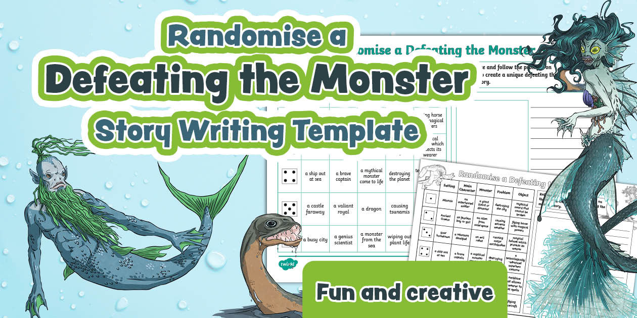 * NEW * Randomise a Defeating the Monster Story Writing Template
