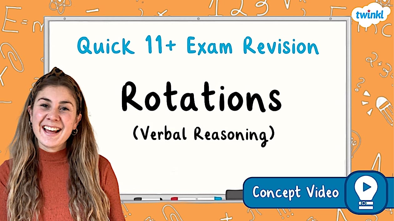 👉 Rotations (Non Verbal Reasoning) | 11+ Exams Concept Video