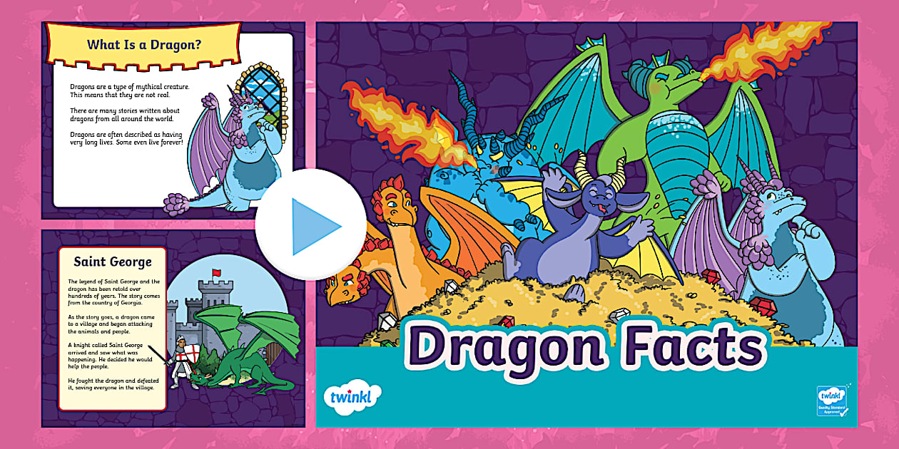 KS1 Dragon Facts PowerPoint (teacher made) - Twinkl