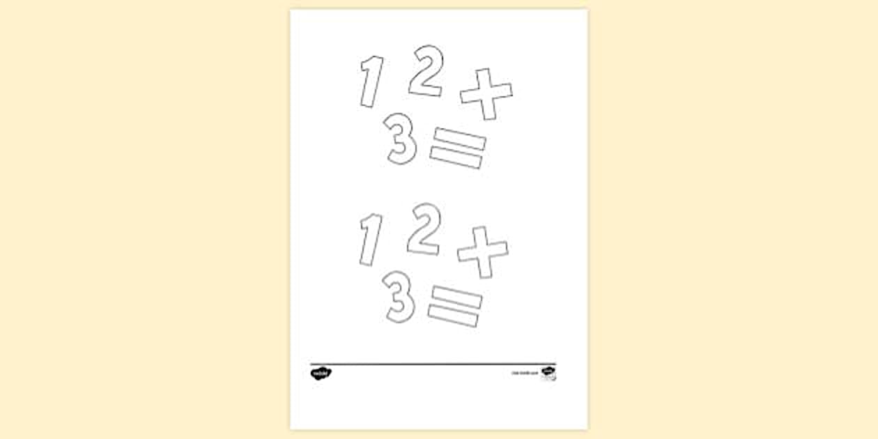 Number Colouring Page | Colouring Sheets | Twinkl - Twinkl
