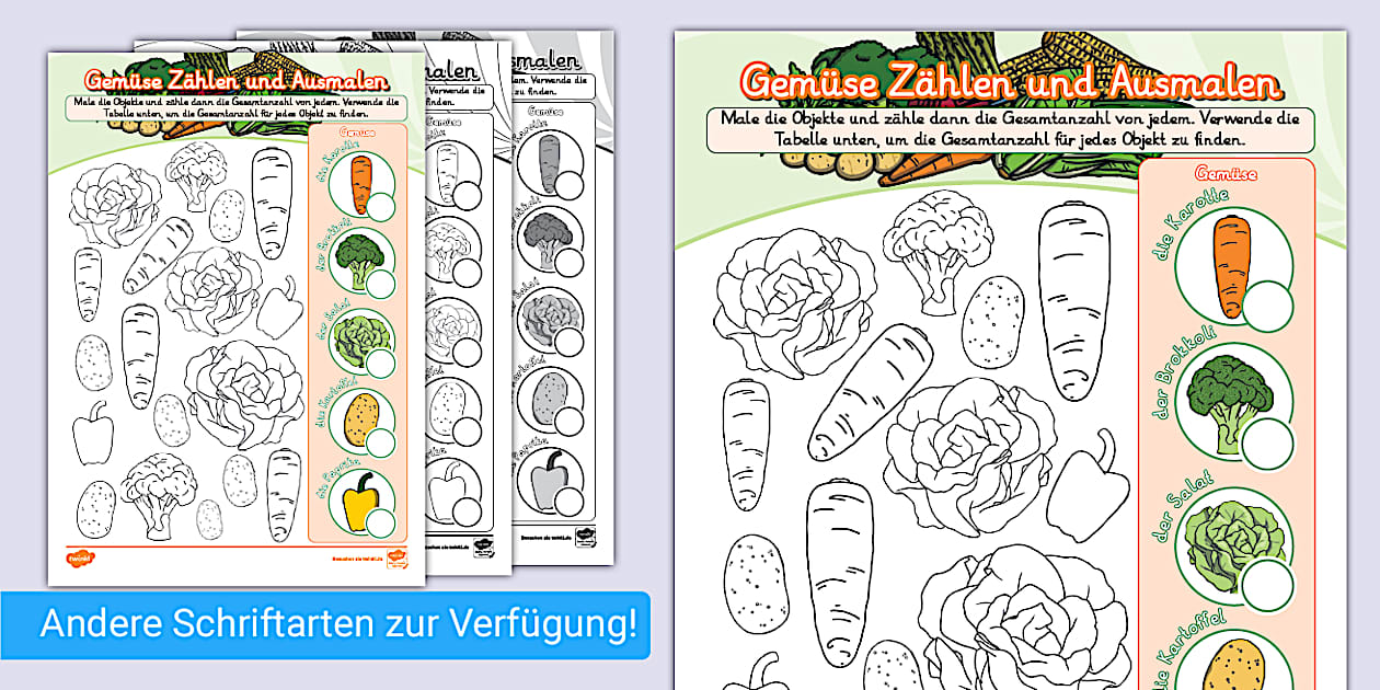 Zahlen Kartoffeln Zu Gemuse
