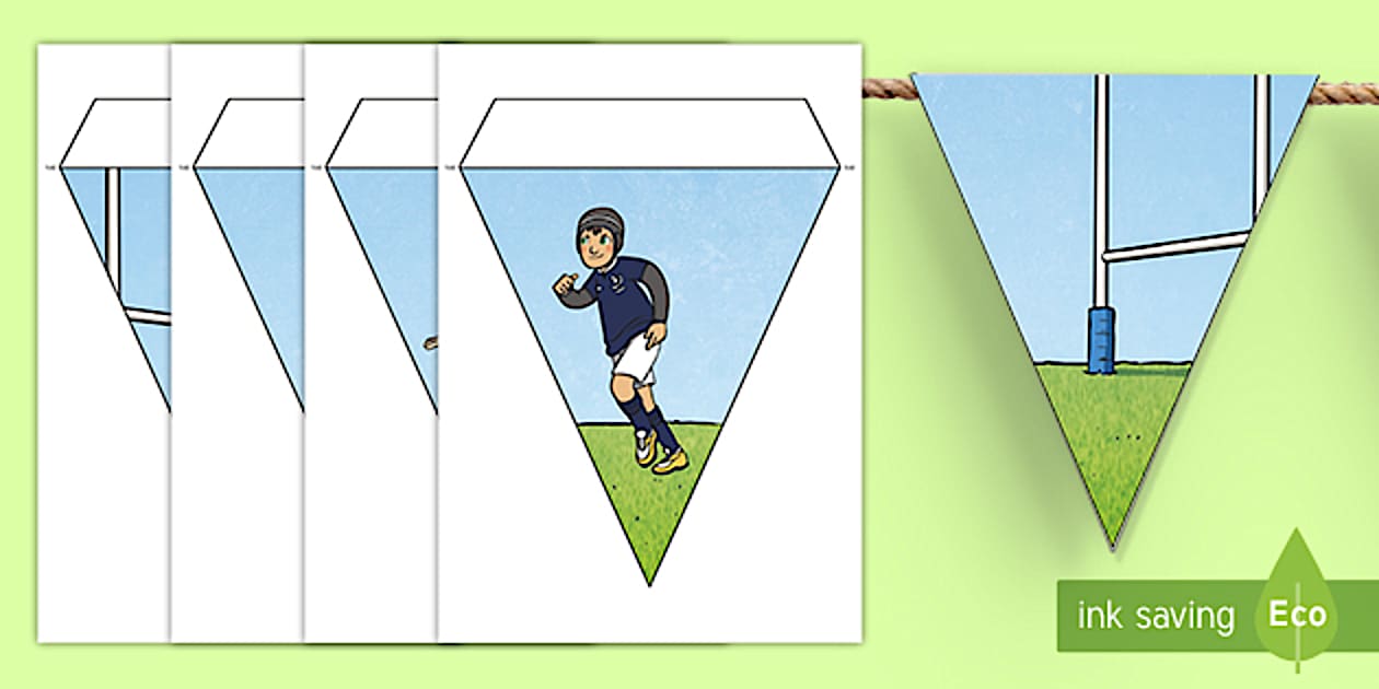 Rugby Bunting (teacher made) - Twinkl