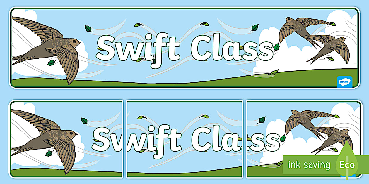 Swift Themed Classroom Display Banner (teacher made)
