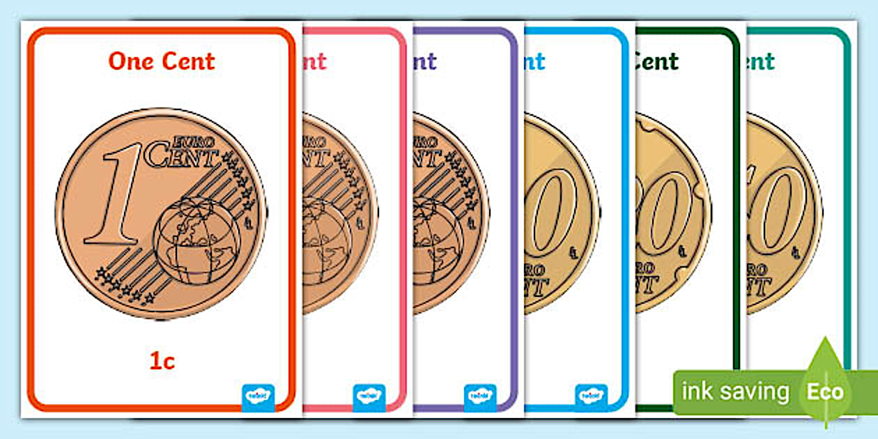 👉 Euro Coin Display Posters | Primary - Twinkl