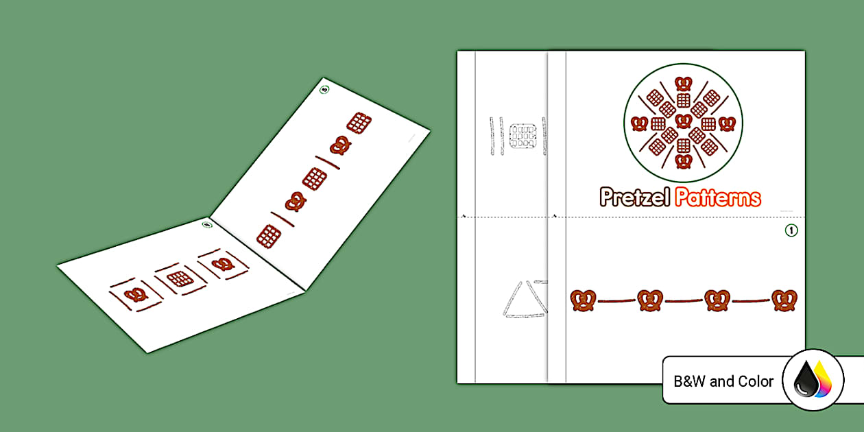 Pretzel Patterns and Designs Activity Booklet (Teacher-Made)
