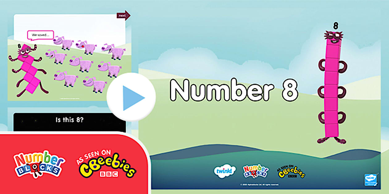 👉 Numberblocks: Octoblock Rescues Eights PowerPoint