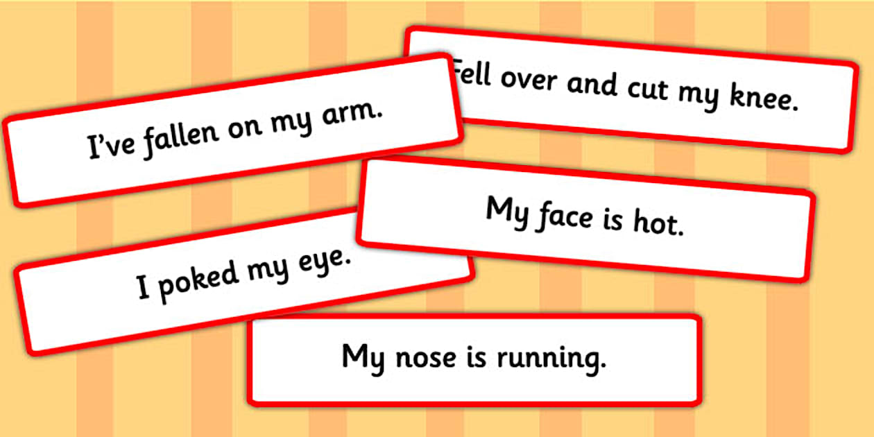 Accident Cards (teacher made) - Twinkl