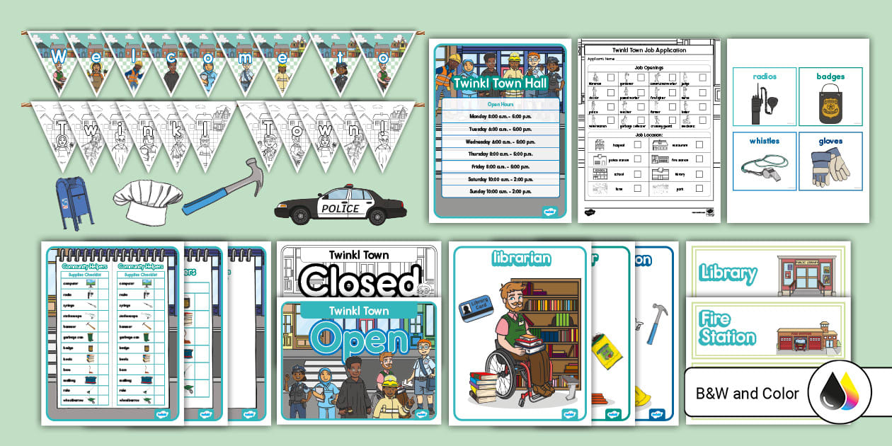 Community Helpers Dramatic Play Pack for Kids | Twinkl USA
