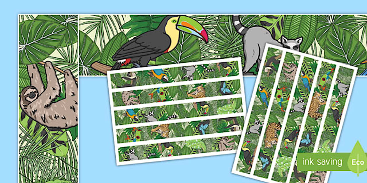 Rainforest Themed Display Borders (teacher made) - Twinkl