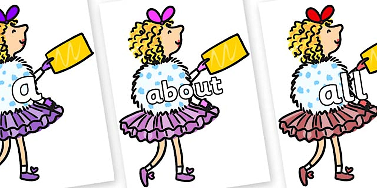 Cursive 100 High Frequency Words on Veruca Salt - Twinkl