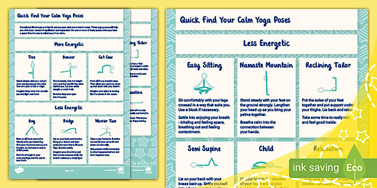 Quick Calming Yoga Poses