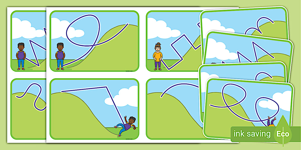 Jack and Jill Mark-Making Pattern Cards (teacher made)