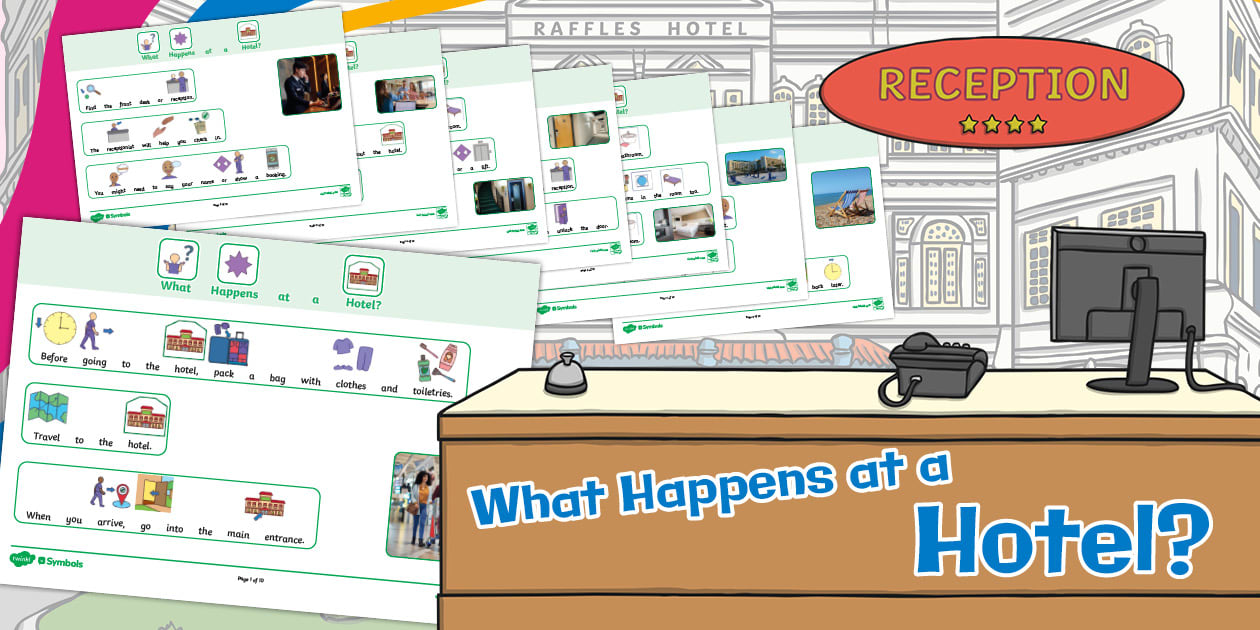 Twinkl Symbols: What Happens at a Hotel?