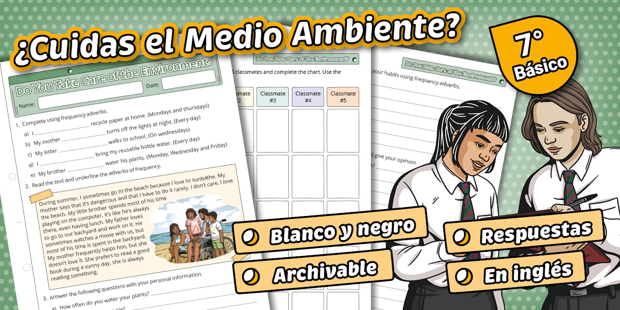 Guía de Trabajo | Medio Ambiente | Adverbios