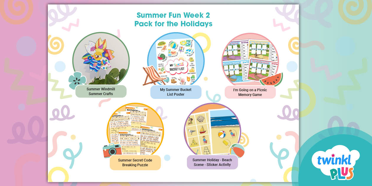 Summer Fun Week 2 - Pack for the Holidays - Twinkl