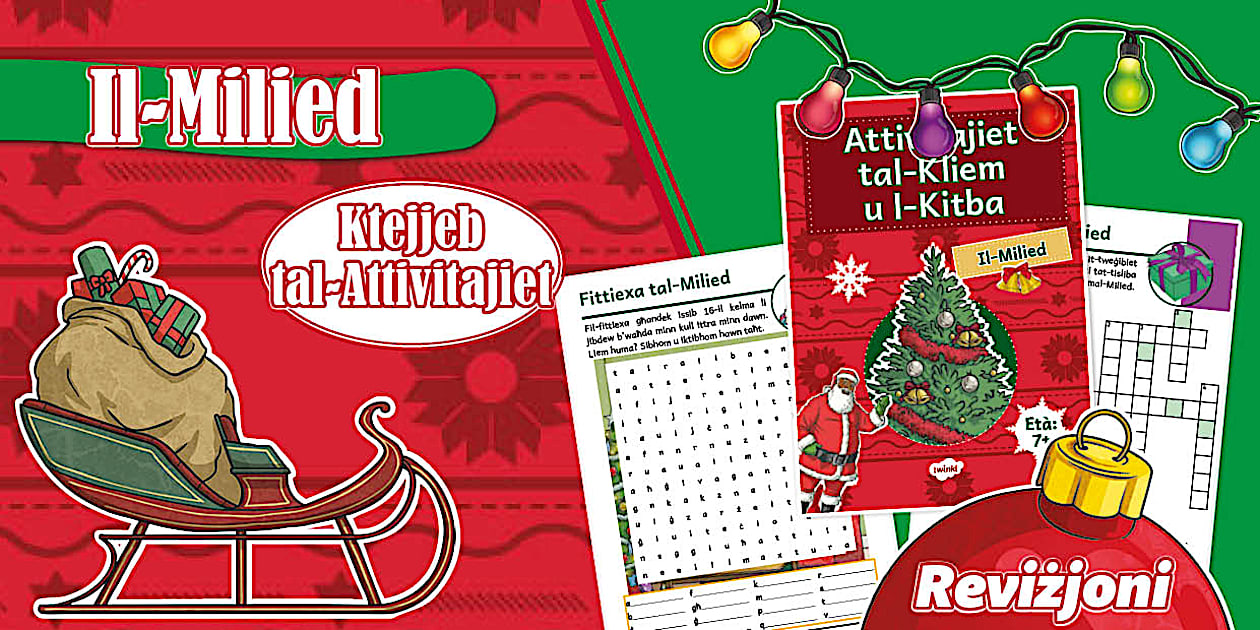 Ktejjeb tal-Attivitajiet tal-Kliem u l-Kitba I Il-Milied