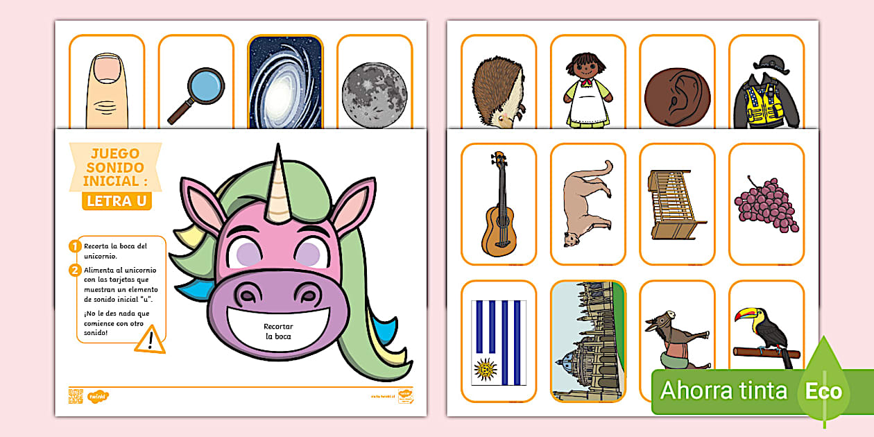 Juego: Sonido Inicial - Letra U (teacher made) - Twinkl