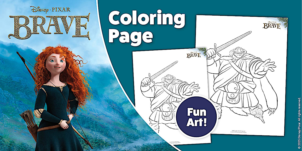 Brave: King Fergus Coloring Page