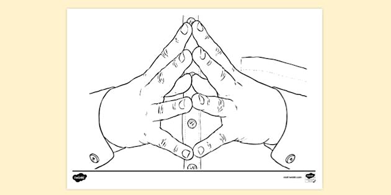 Finger Press Ups Colouring | Colouring Sheets (teacher made)