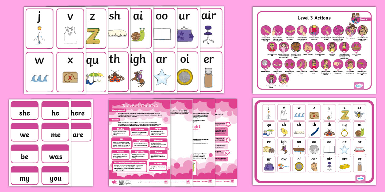Phonics Phase 3/Level 3 Parent Pack