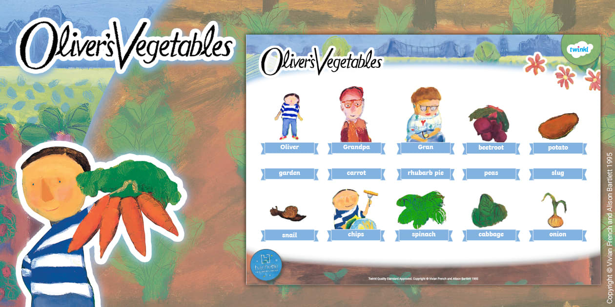 FREE! - Oliver's Vegetables: Word Mat | Twinkl - Twinkl