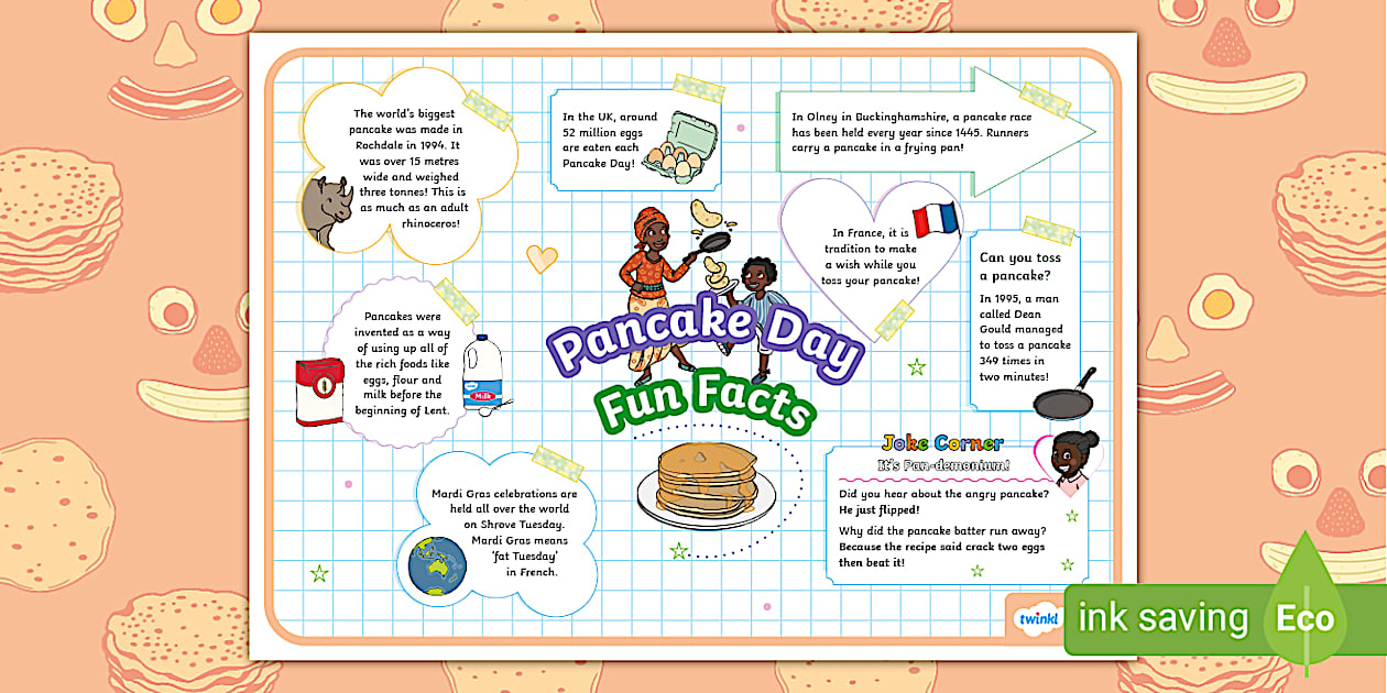 KS1 Pancake Day Fun Facts