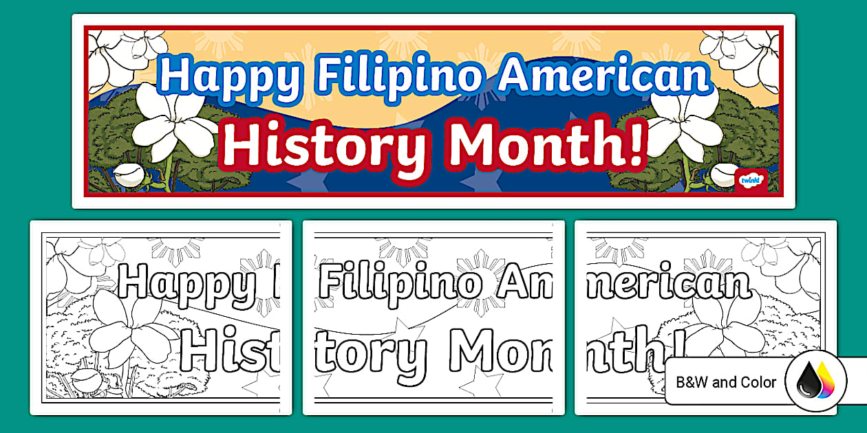Happy Filipino American History Month Banner