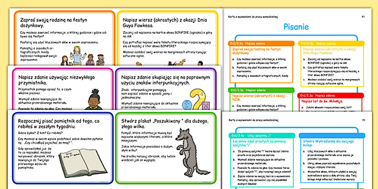 Short Term Continuous Provision Plan Y1 Writing Area Challenges Polish