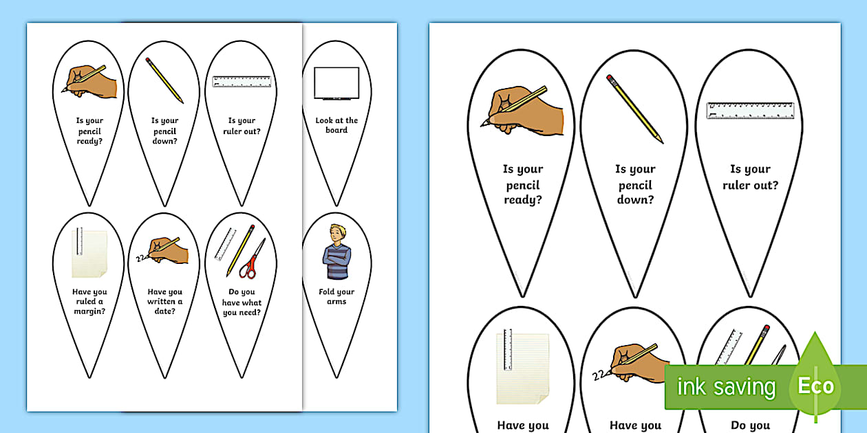 Editable Start Of Lesson Preparation Fans (teacher made)