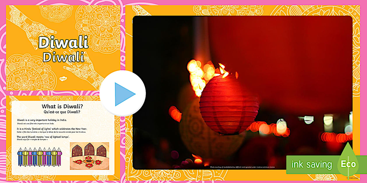 Diwali PowerPoint English/French - Diwali Powerpoint