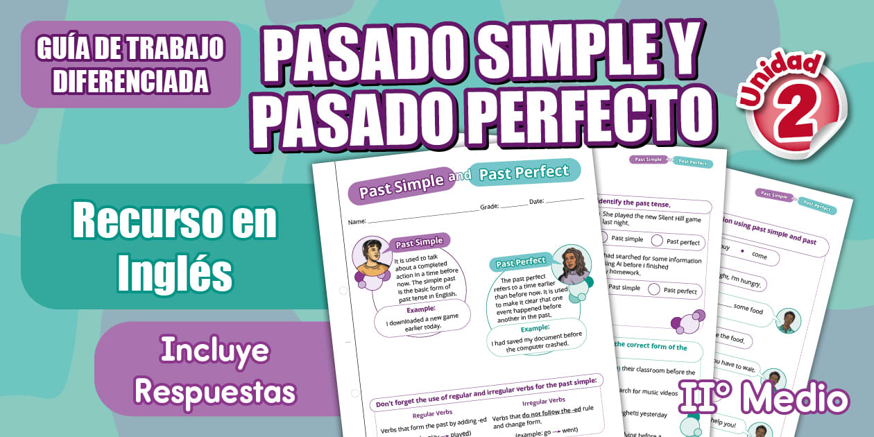 Guía de Trabajo | Pasado Simple | Pasado Perfecto | II°