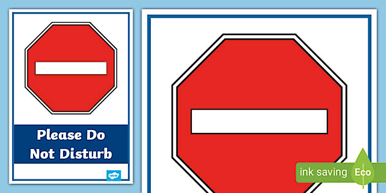 Do Not Disturb Sign (teacher made) - Twinkl