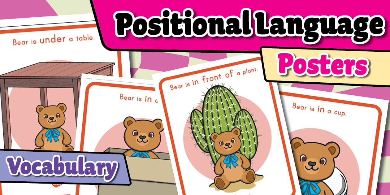 Teddy Bear Positional Language Posters (teacher made)