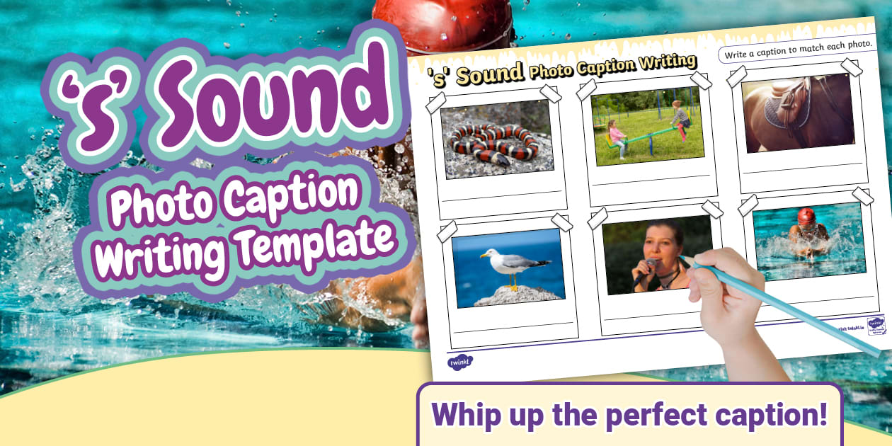 's' Sound Photo Caption Writing Template