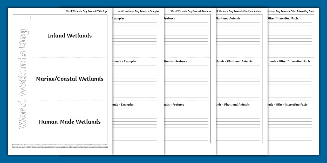 World Wetlands Day Research Activity (teacher made) - Twinkl