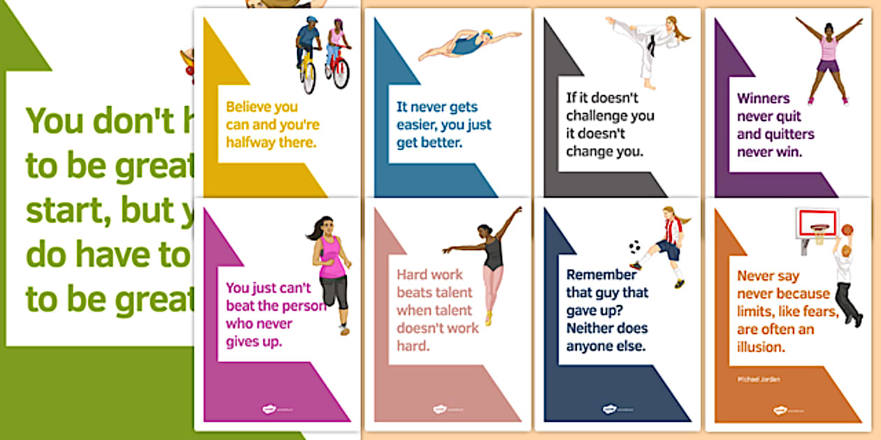Sports Motivational Quotes Posters