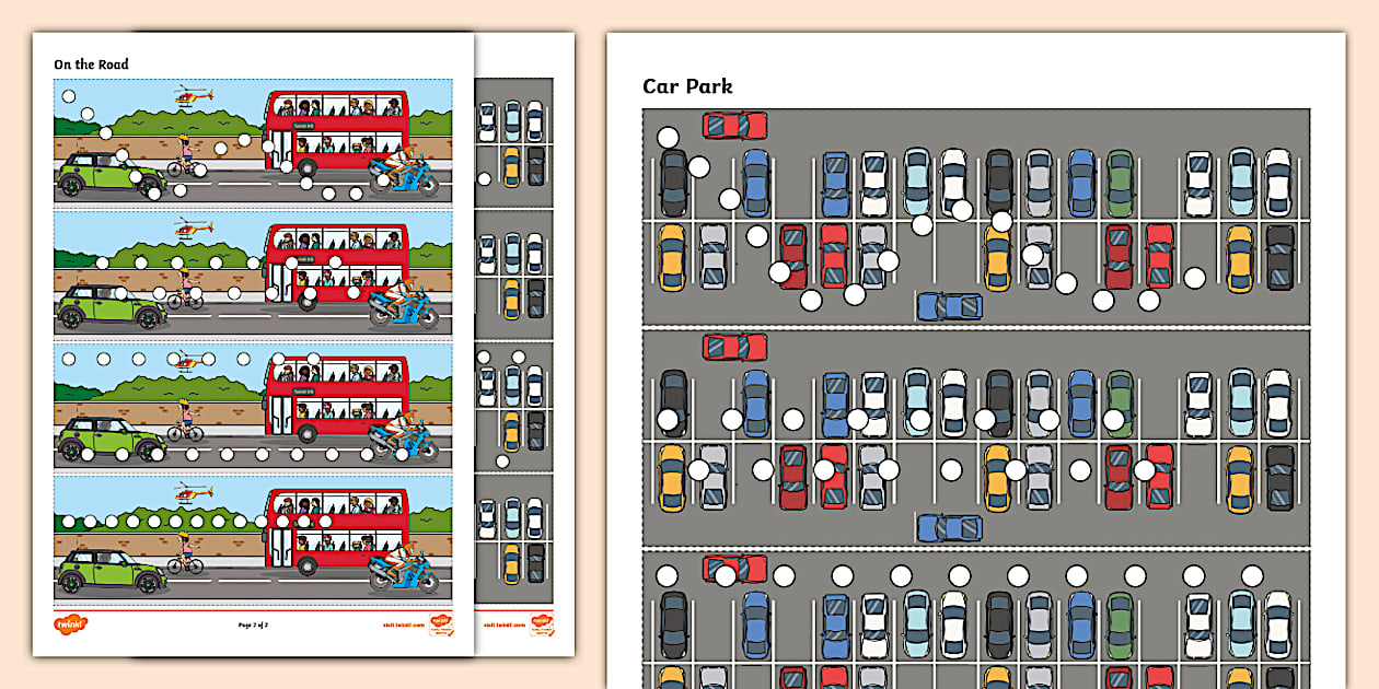 Transport Hole Punch Fine Motor Skills Activity - Twinkl