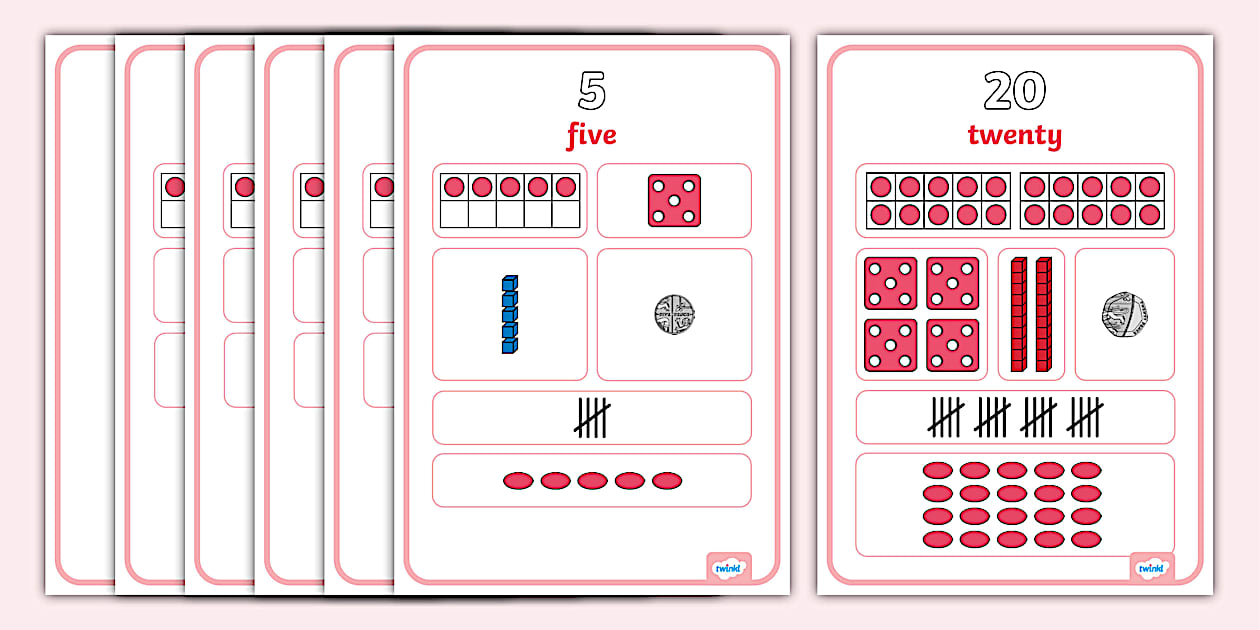 👉 0-20 Different Representations Place Value Posters