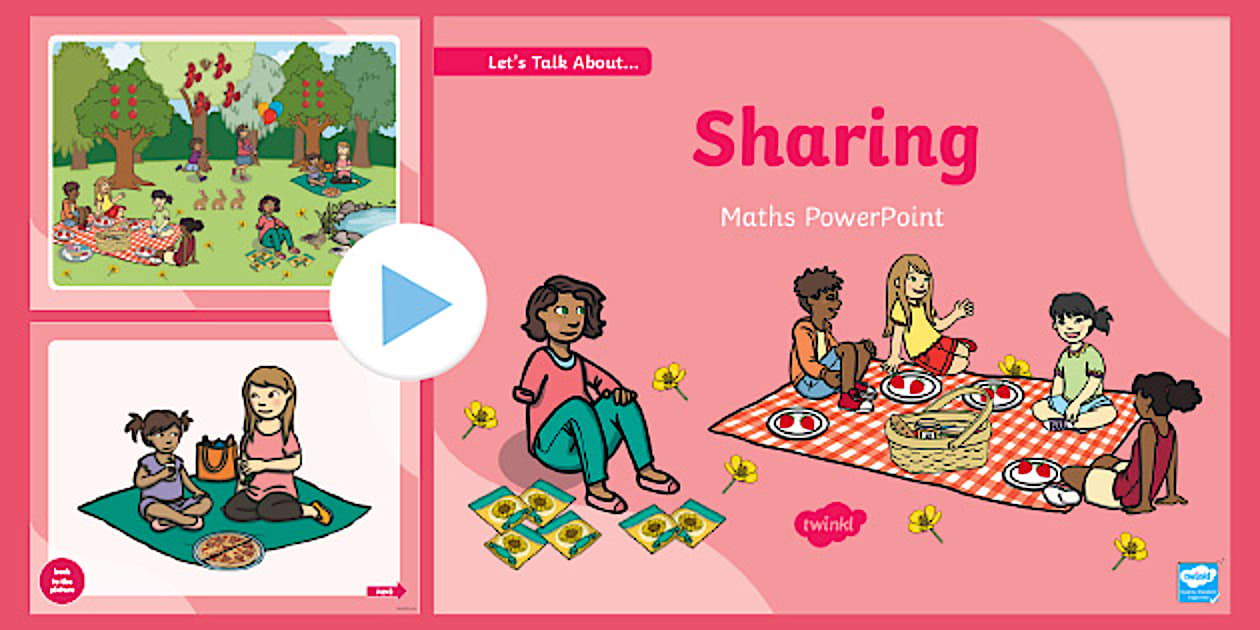 👉 Talk About Sharing Maths PowerPoint - Twinkl