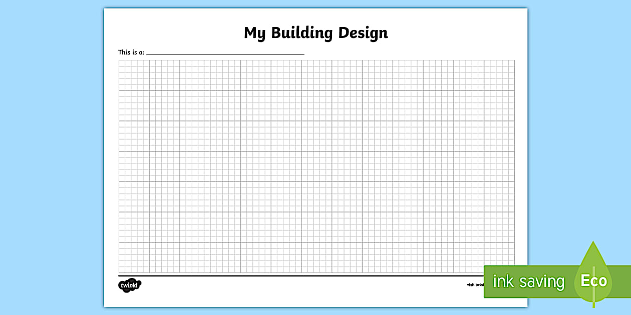 Three Little Pigs Building Design Sheet - Twinkl