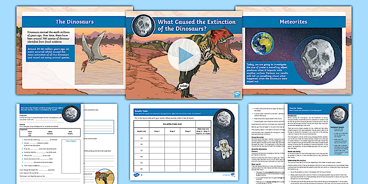 KS2 Dinosaur Science Investigation Activity Pack - Twinkl