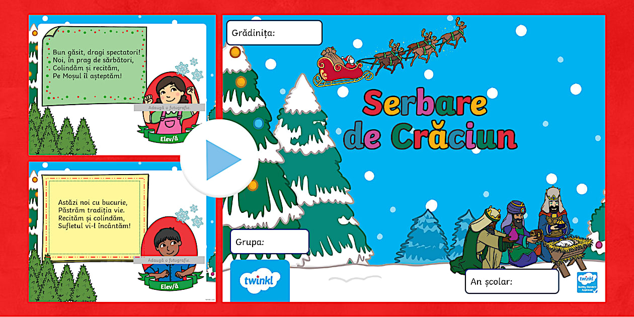 Serbare de Crăciun | PowerPoint | Resurse Twinkl România