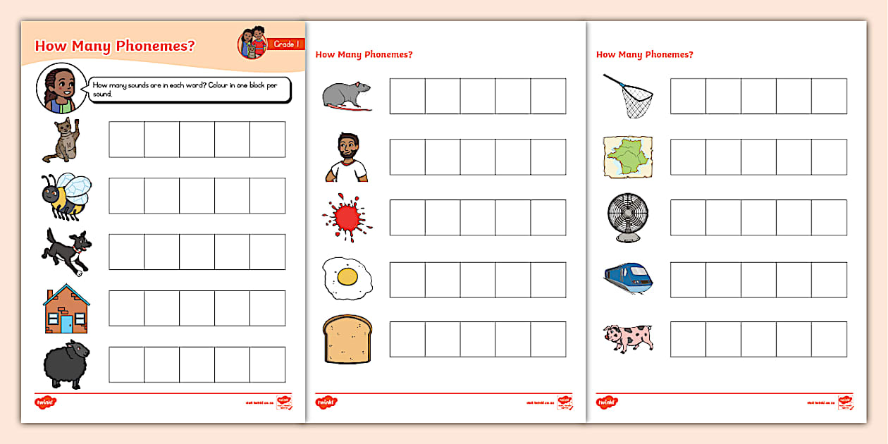 Grade 1 Phonics: How Many Phonemes?