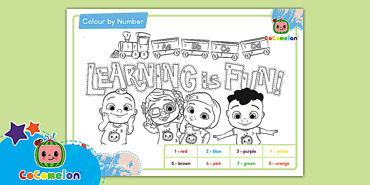 FREE! - CoComelon: Colour by Number Activity (teacher made)